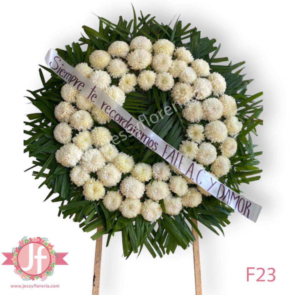 Corona floral blanca | Envíos GRATIS Mismo día 2 a 4 Hrs