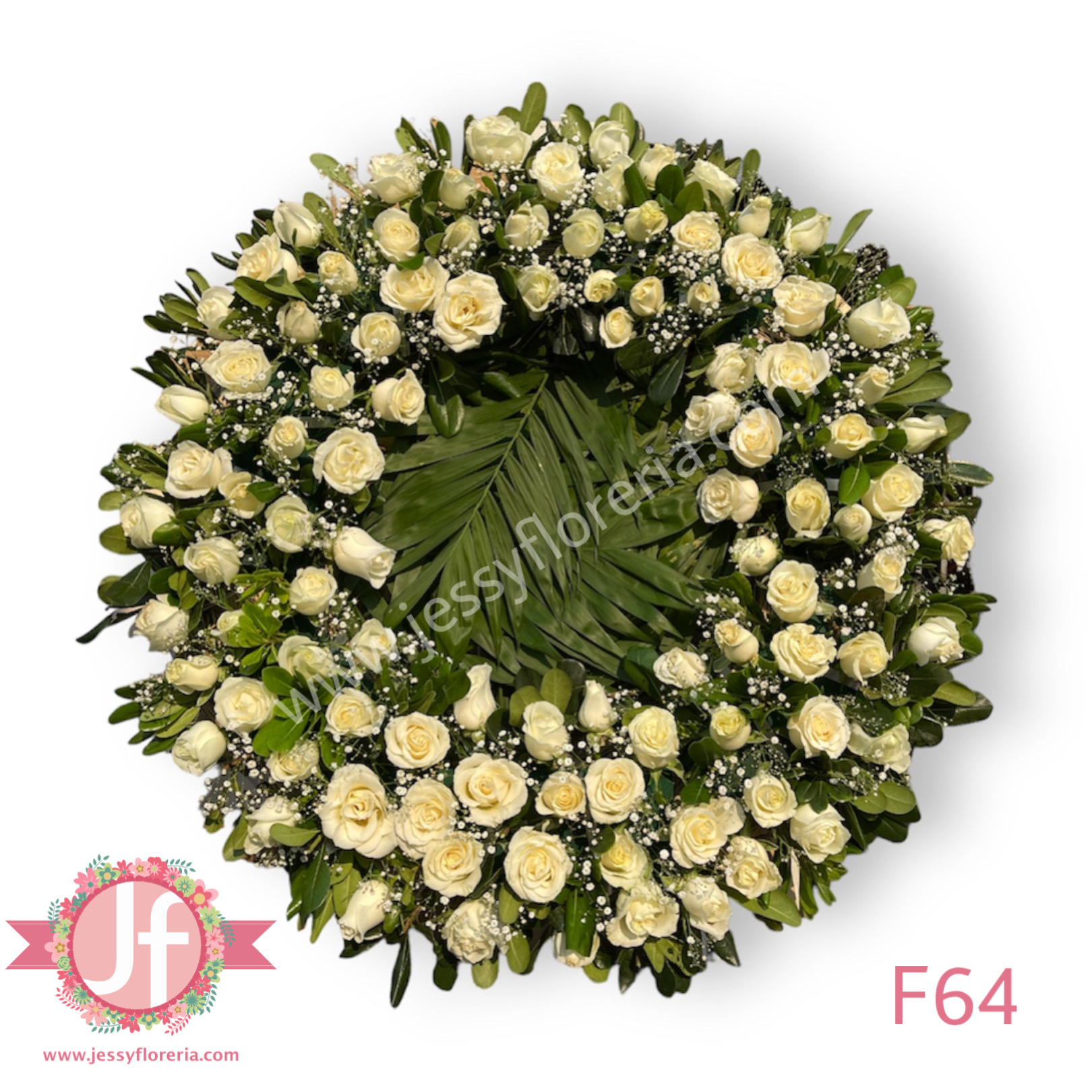 Corona de 100 rosas blancas | Envíos GRATIS Mismo día 2 a 4 Hrs